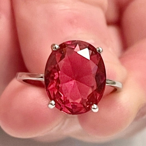 Jewelry | Gorgeous Ruby Ring For Women Cttw Oval Ruby Oval Cut Ring 925 ...